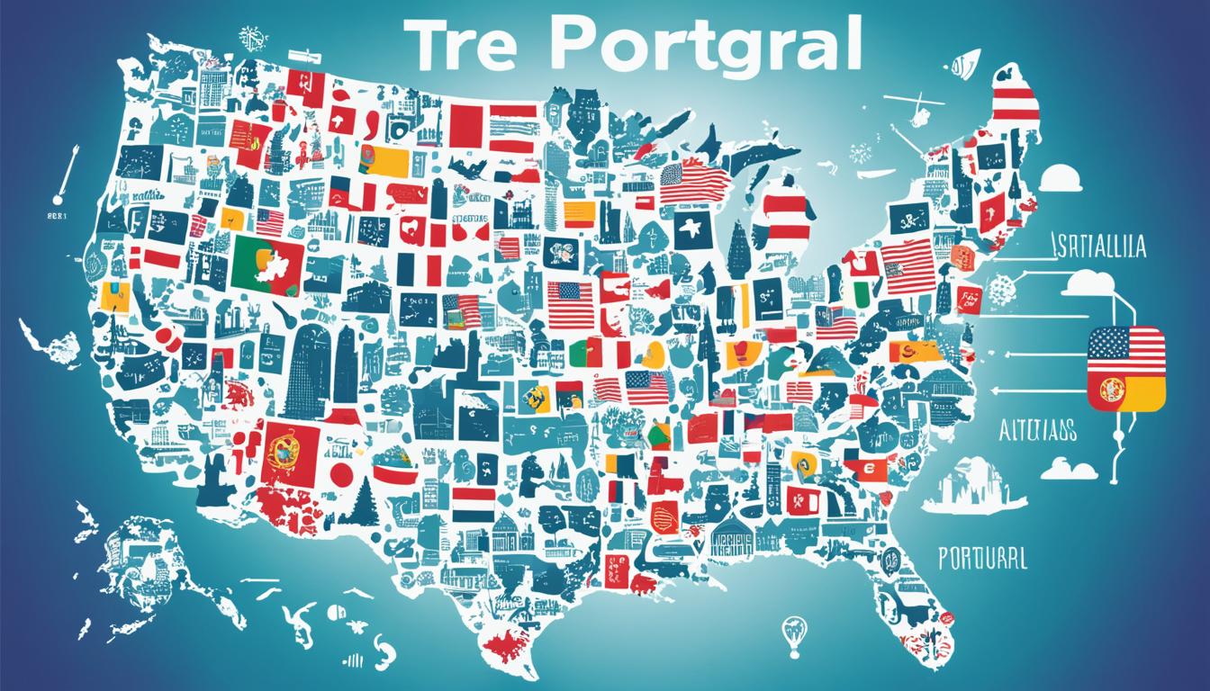 Compare geography and infrastructure between USA, Australia and Portugal