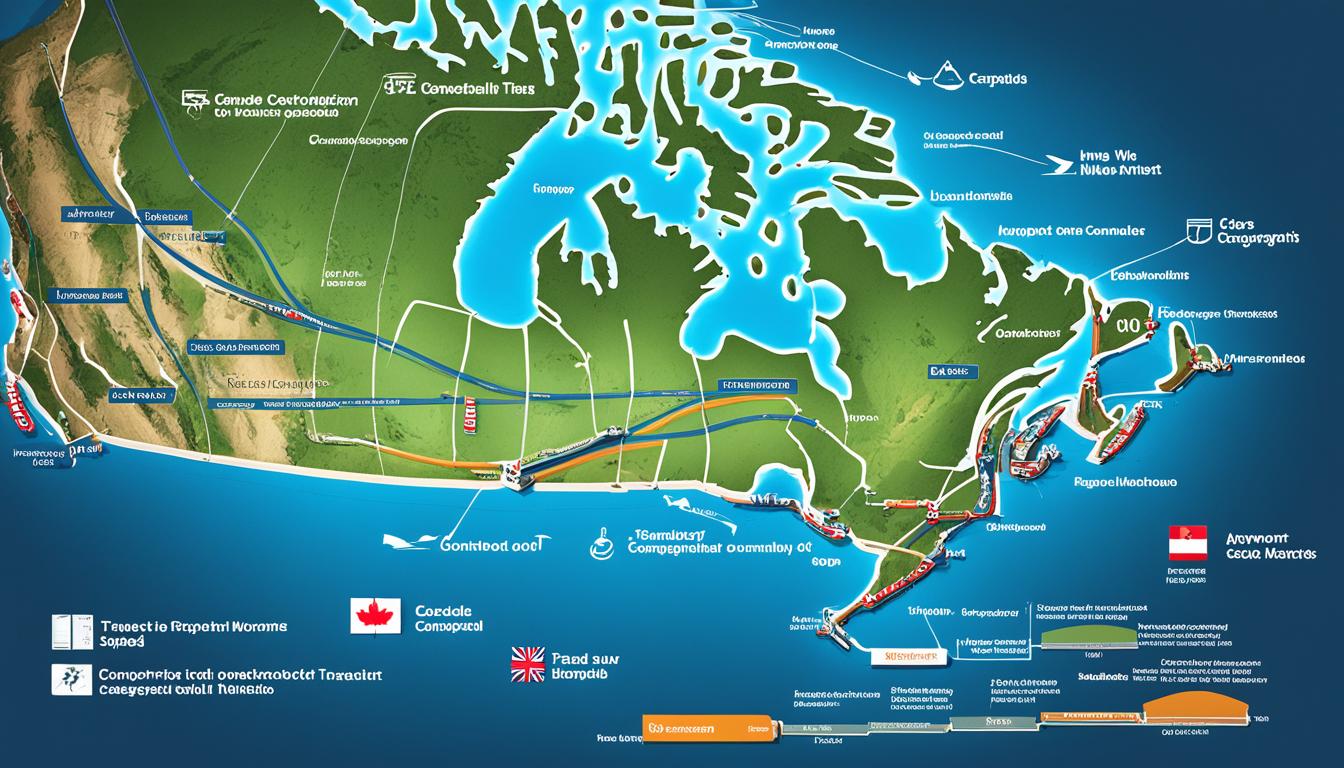 Compare geography and infrastructure between Canada, Singapore and New ...