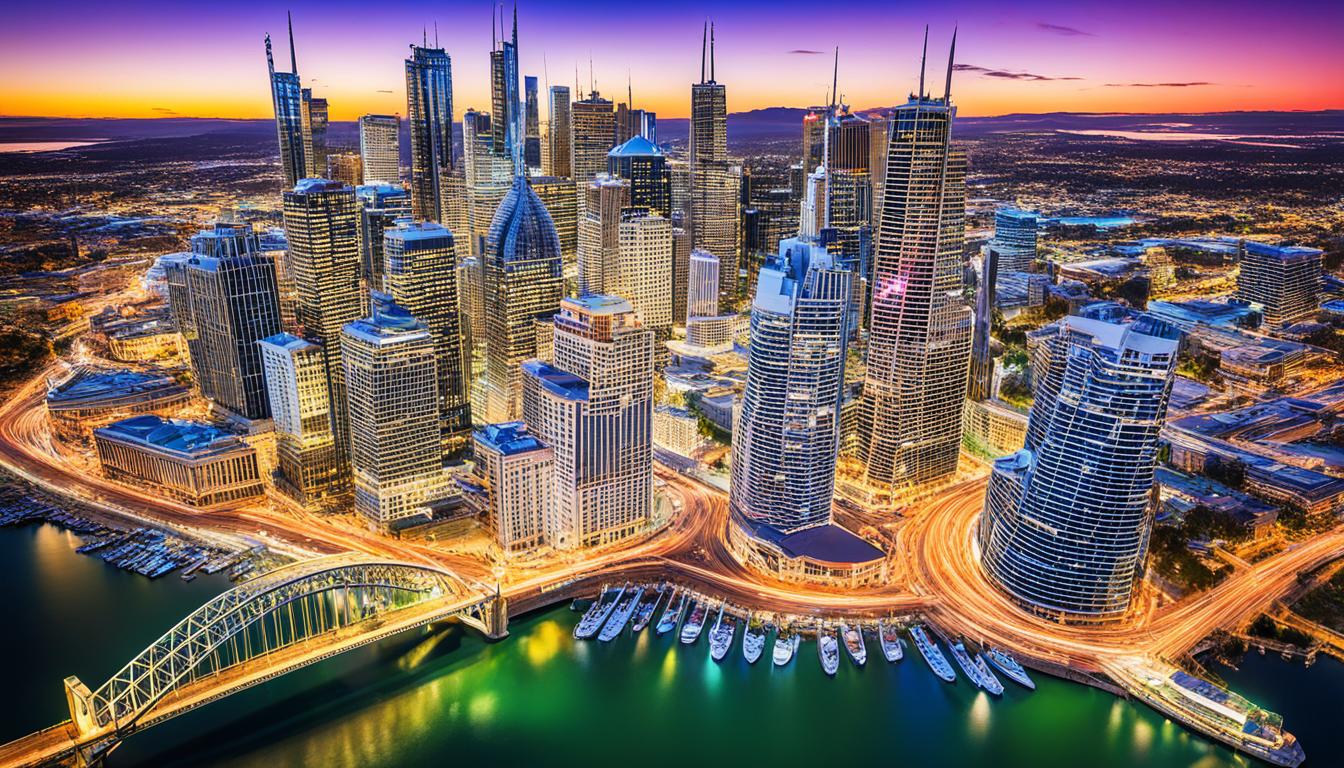 Compare the geography and infrastructure between Australia, USA and Italy