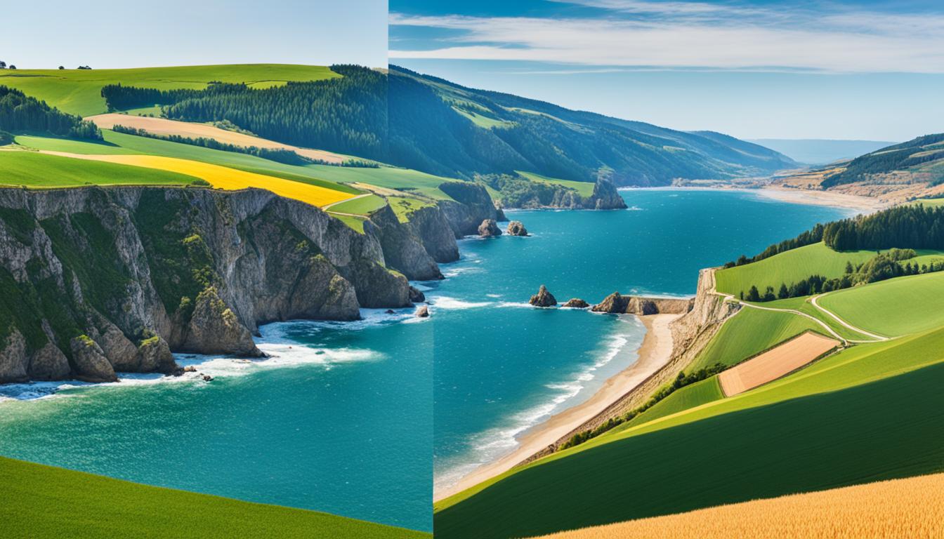 Compare geography and infrastructure between Germany and Portugal
