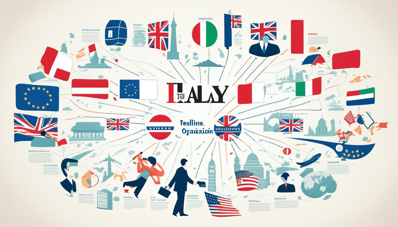 Compare Business and culture between Italy, Japan and United Kingdom