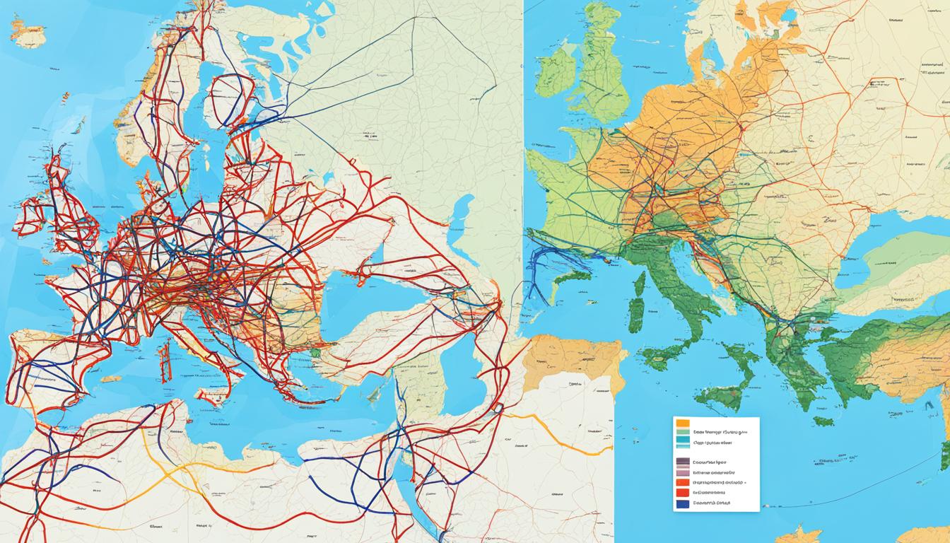 Compare geography and infrastructure between Spain, Belgium and Nordic ...