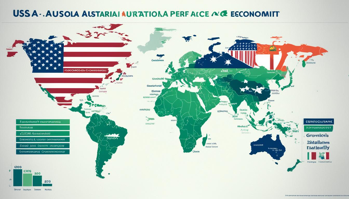 Compare geography and infrastructure between USA, Australia and Portugal