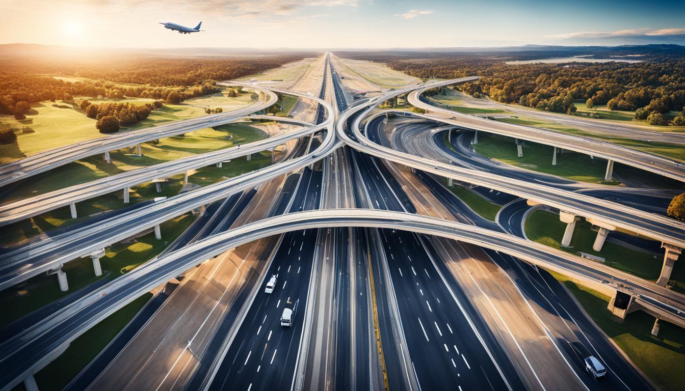 Compare the geography and infrastructure between Australia, USA and Italy